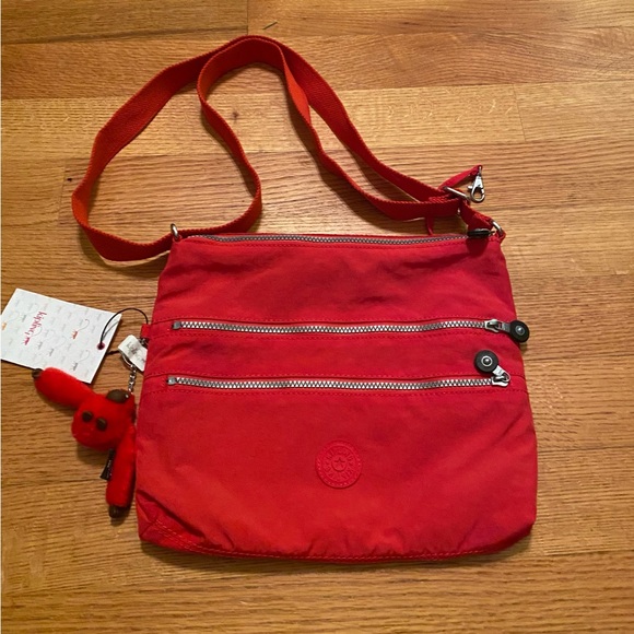 Kipling | Bags | Kipling Large Alvar Cherry Red Crossbody Nwt | Poshmark